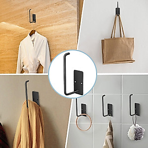 Letohoumia Hat Racks for Baseball Caps 2 Pack, Stainless Steel Adhesive Hat Hanger Hooks Holder for Wall, Multi-Purpose Strong Hook Organizer Can Hold More Than 10 Hats for Door/Closet