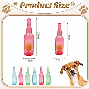 LELEBEAR Zentric CrunchNPlay Bottle Toy, Plastic Bottle Chew Toys for Dogs, Water Bottle Toys with Ball, Dog Toy Water Bottle Cruncher (Blue, Large)