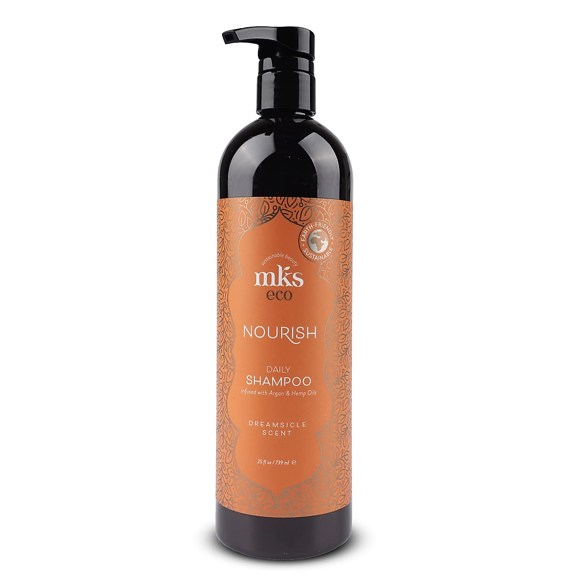 MKS eco X Nourish Shampoo, Dreamsicle - 25 fl oz - Cleanses, Strengthens & Repairs - Ideal for Fine Hair, Safe for Color Treated Hair - Moroccan Argan Oil, Hemp Seed Oil - Vegan, Cruelty Free