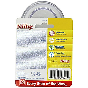 Nuby 4-Pack Standard Neck Fast Flow Nipples