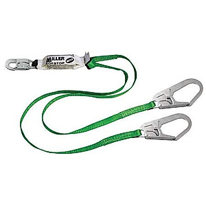 Shock Absorbing Lanyard, 2 Leg, Polyester