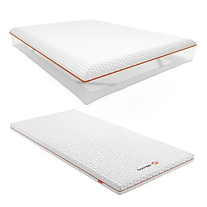 Dormeo Queen Size Mattress Topper and Premium Waterproof Mattress Protector Bundle