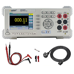 OWON XDM2041 Digital Multimeter with 3.7 inch (480x320) high Resolution LCD, 55000 Counts True RMS AC Voltage/Current Measurement,Support SCPI and Dual line Display Up to 65 Readings per Second