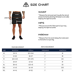 Haimont Mens Black Athletic Shorts Quick Dry Running Shorts with Zipper Pocket Lightweight Workout Linerless L