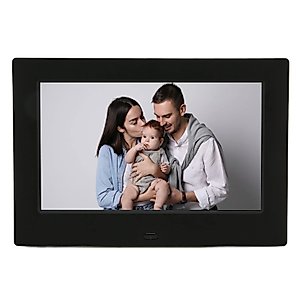 Digital Picture Frame, Digital Photo Frame Support USB 7 Inch for Birthday (US Plug)