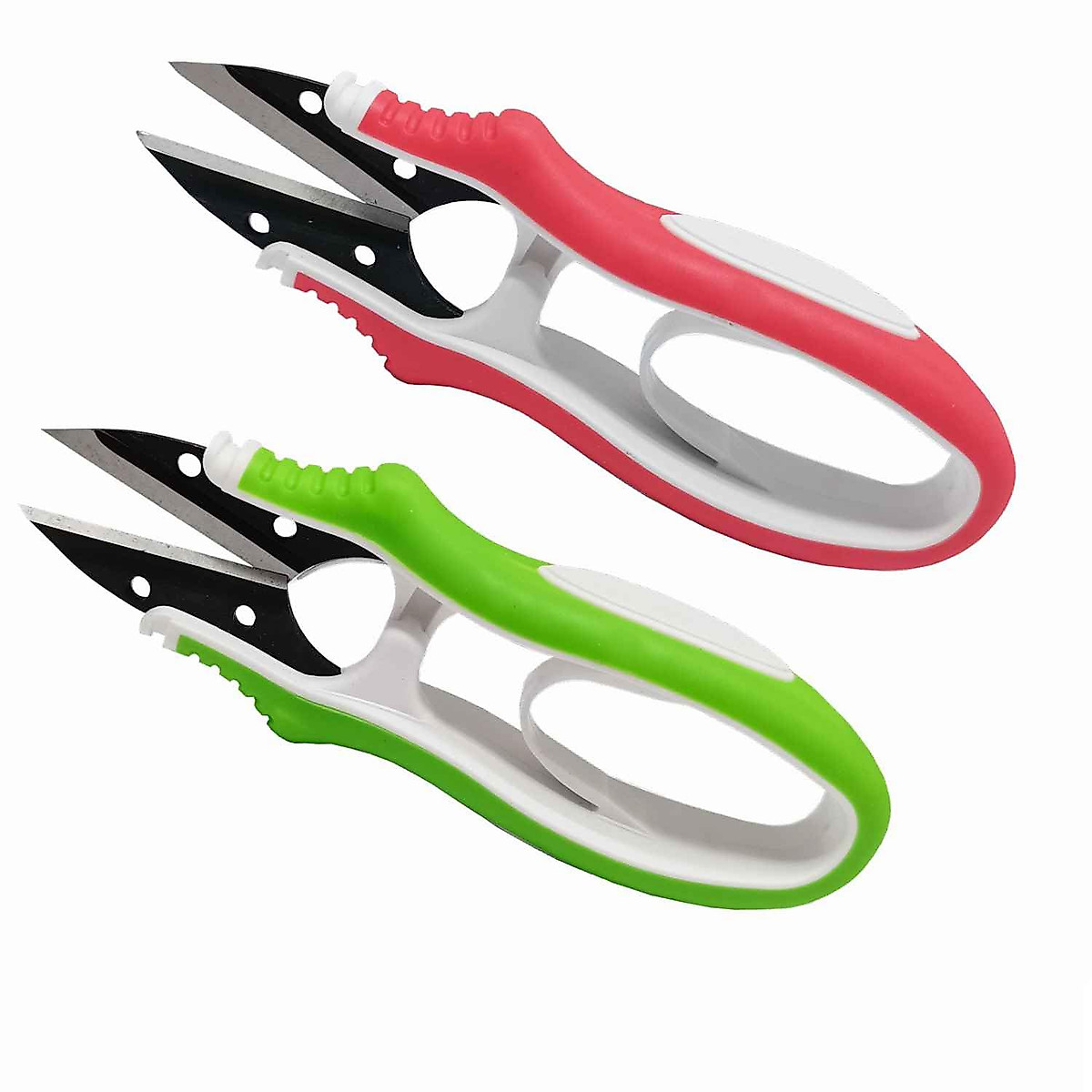 HONEYSEW Thread Snips Sewing Scissors Clipper with Sheath Cover Small Embroidery Thread Thrum Yarn Trimming Nipper for Stitch DIY Supplies Thread Cutter Tool (Red)