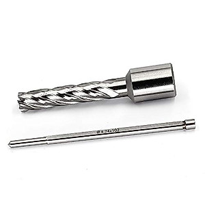 Annular Cutter JESTUOUS 3/4 Inch Weldon Shank 7/16 Cutting Diameter 2 Cutting Depth with Pilot Pin Slugger Bits Two Flat HSS Kit for Magnetic Drill Press,1 Piece