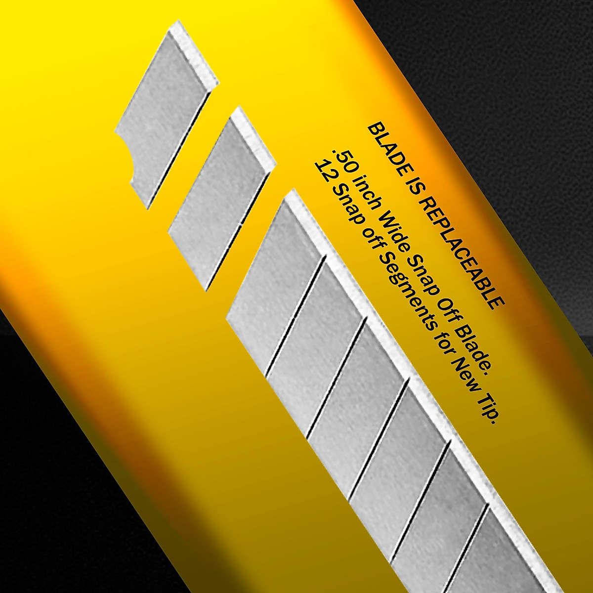 50 Bulk Small Safety Box Cutter Utility Knife Retractable Snap off Blade BLACK