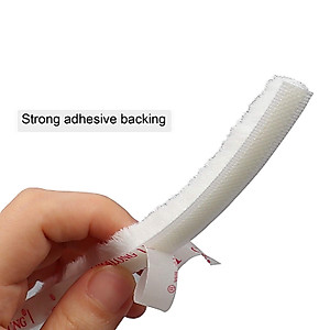 TORRAMI Adhesive Brush Seal Weather Stripping 11/32 inch x 3/16 inch x 90 ft, Dustproof Soundproof Windproof for Windows Bottom and Frame,Sliding Doors Frame,Wardrobe, White