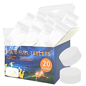 LANXUANR Solid Fuel Tablets Fire Starter for Fireplace, for Indoor and Outdoor use, for Campfires, BBQ, Fire Starters for Grill and Wood Stove - Firelighters