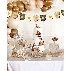 Brown Baby Shower Paper Garland Short-Sleeve Bodysuits Clothesline Garland Gender Reveal Birthday Banner Baby Outfit Paper Decorations 9 pcs