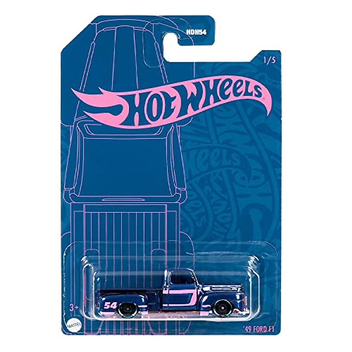 Hot Wheels Pearl and Chrome 2022 49 Ford F1-1/5