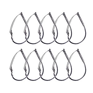 hanxiaoyishop Fishing Hooks 10pcs/Box High Carbon Steel Wacky Rig Hooks Weedless Barbed Fishing Wide Gap Hook Fishing Tools Terminal Tackle Accessories Fishing (Color : 2#)