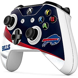 Skinit Decal Gaming Skin Compatible with Xbox One S Controller - Officially Licensed NFL Buffalo Bills Design
