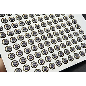 HTHYLURE 240 PCS Fishing Lure Eyes Simulation Fishing Lure Eyes 4D 3D Realistic Artificial Holographic Fake Earth Eyes Lure Baits Making Fishing Tying Lures Crafts DIY Fishing Lure Accessory