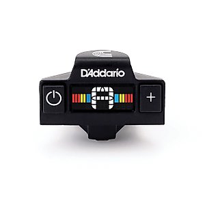 D'Addario Accessories Ukulele Tuner - Ukulele Sound Hole Tuner - Digital Tuner - Non Marring Sound Hole Clip - Full Color Display - Quick & Accurate Tuning