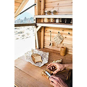 Abeego, The Original Beeswax Food Storage Wrap - Set of Three, 7" 10" and 13" Natural Square Sheets