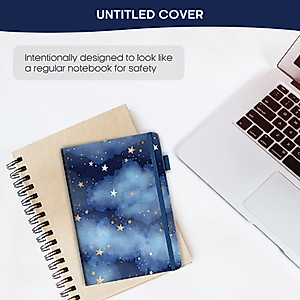 Taja Password Keeper Book with Alphabetical Tabs，Small Password Books for Seniors, Password Notebook for Internet Website Address Log in Detail, Password Logbook to Help You Stay Organized - Star