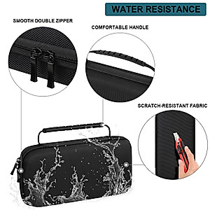 Supmay Hard Carrying Case for Texas Instruments TI-Nspire CX II CAS/TI-Nspire CX II Color Graphing Calculator, Storage Holder with Mesh Pockets for Charger Cable, User Manual and More, Black