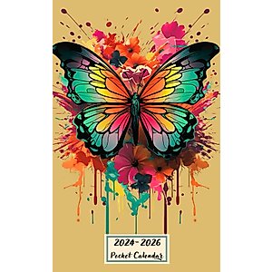 3 Year Pocket Calendar 2024-2026 For Purse: 3 year Pocket Calendar January 2024 to December 2026 Small With Federal Holidays (French Edition)