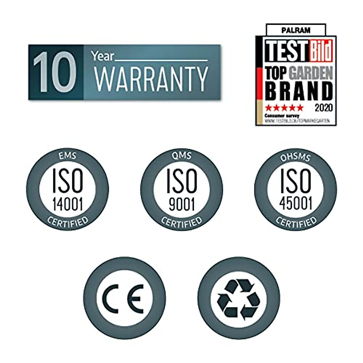 Palram - Canopia Arcadia 4300 Carport - 12' x 14' - Bronze/Gray