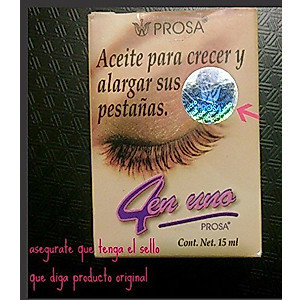 PROSA 4 en uno aceite para crecer y alargar pestanas-oil treatment to grow and lengthen eylashes