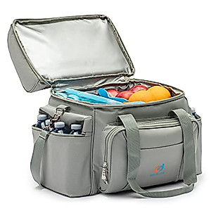 XXX-Extra Large Multiple Meals Cooler Bag (XXX-14x13x9.5 in)-Dual Insulated Compartment, Heavy Duty Fabric, Thick Insulation, Reinforced Stitches. Not for Everyday Use-Too Large.