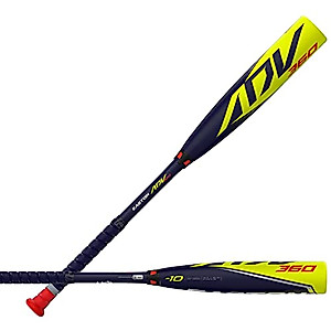 Easton ADV 360 2 Pc. Composite Baseball Bat 2 5/8 Barrel -10 USA, 29-19, Black/Yellow
