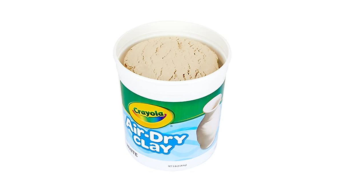 Crayola Air Dry Clay 5 lb White - No Bake, Easy for Kids