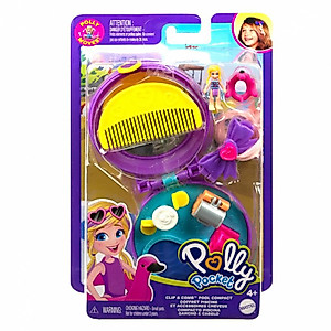 Mattel Pool Clip and Comb Polly Pocket Compact