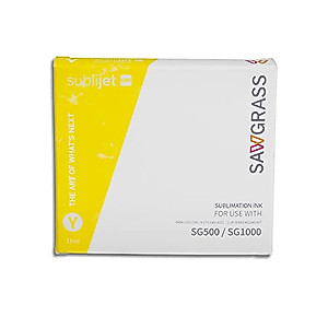 Sawgrass SubliJet UHD Sublimation Ink SG500 & SG1000 - Yellow (31ml) and 2 Rolls of ProSub Heat Resistant Tape