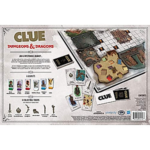 Clue Dungeons & Dragons | Collectible Dungeons and Dragons Clue Game (2019 Version) | Officially Licensed D&D Board Game