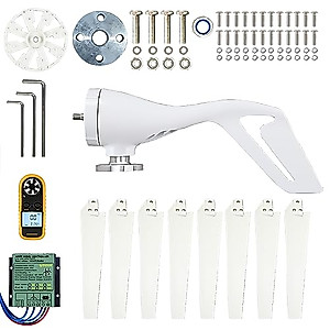 Smaraad Wind Turbine Generator 600W 12V, Wind Generator Kit with Charge Controller, Wind Power Generator for Marine, RV, Home, Windmill Generator Suit for Hybrid Solar Wind System