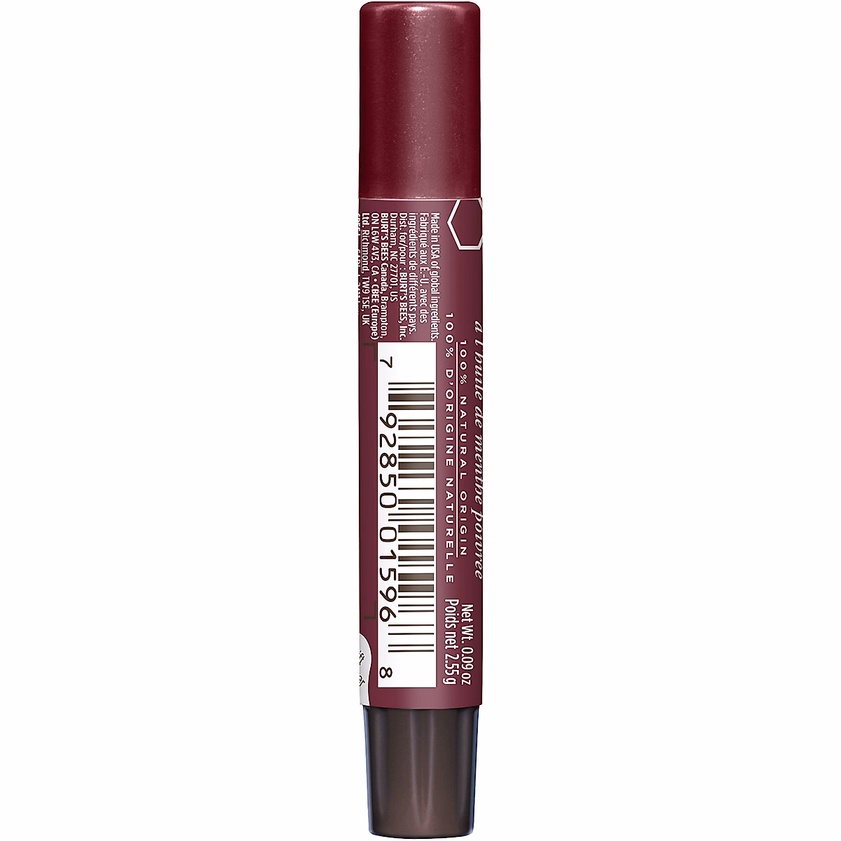 Burt's Bees 100% Natural Moisturizing Lip Shimmer, Plum - 1 Tube