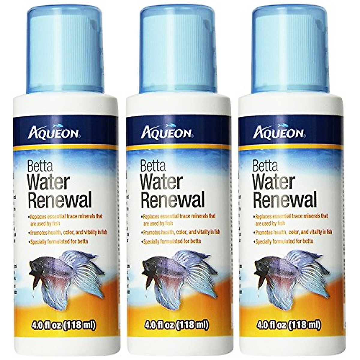 Aqueon (3 Pack) Water Renewal Betta, 4-Ounce