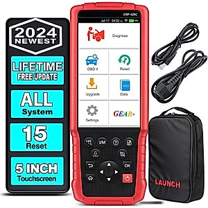 2024 Upgrade LAUNCH CRP429C Elite Android All System OBD2 Scanner with 15 Reset,Lifetime Free Online Update,ABS Bleeding,Injector Coding/Oil/Throttle/EPB/BMS/D-P-F/SAS/IMMO/TPMS Reset/Gear Relearn.etc