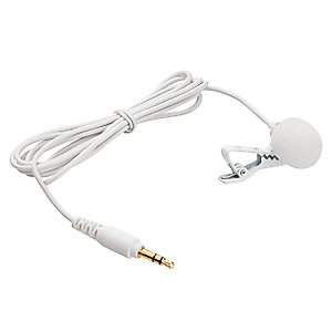 Saramonic White 3.5mm Lavalier with 4.1’ (1.25m) Cable for Wireless Systems, Portable Recorders, Cameras, Blink 500, Blink 500 Pro and More (SR-M1W)