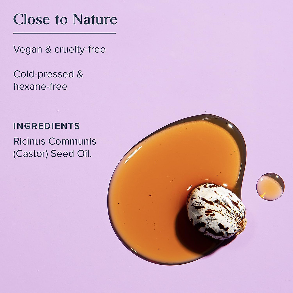 Heritage Store Black Castor Oil, Traditionally Roasted, Rich Hydration for Hair & Skin, Bold Lashes & Brows 8oz