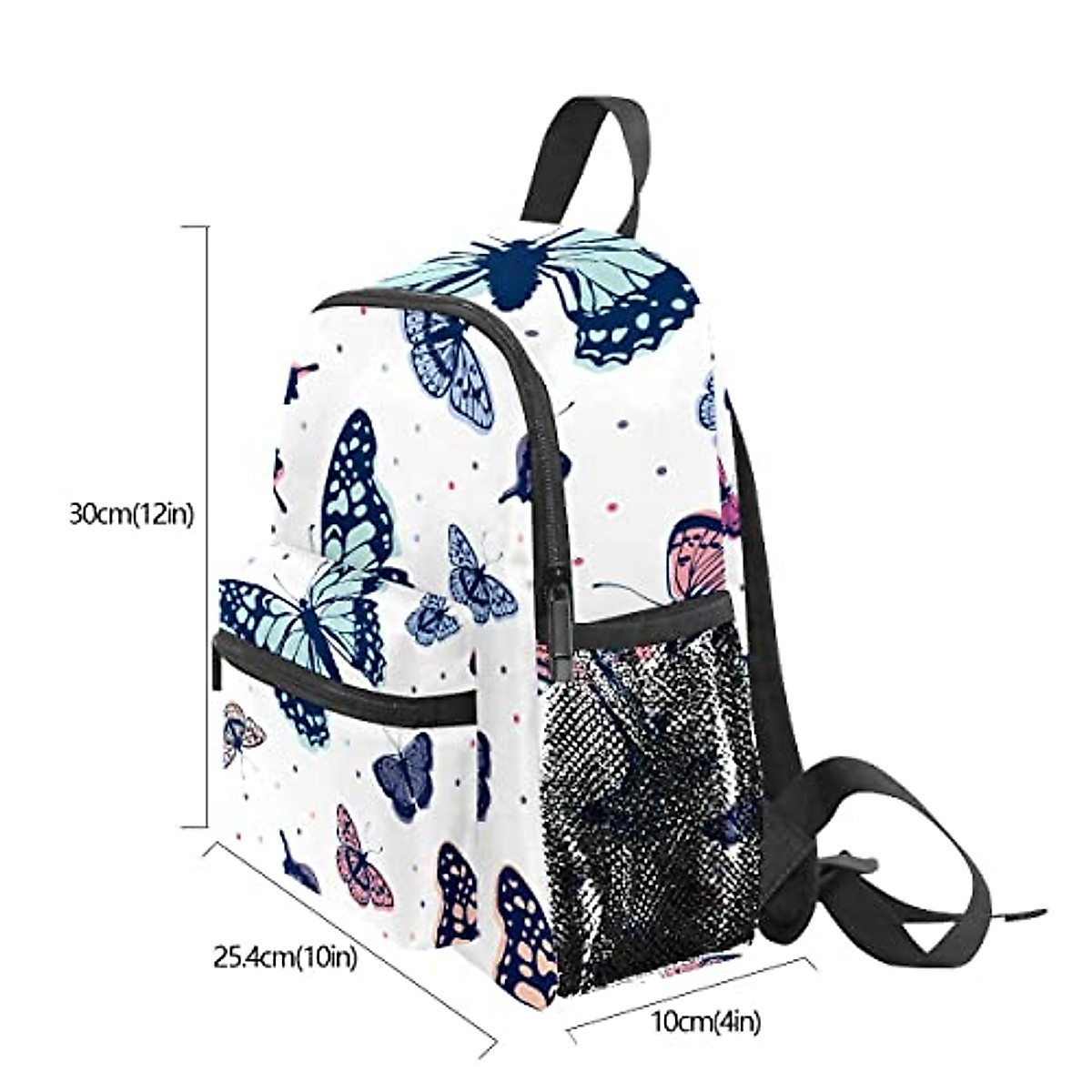 ZGONOHYE Girls Cute Mini Backpack Watercolor Butterfly Small Backpack School Bag Lightweight Preschool Backpacks Fashion Backpack Purse for Women Travel Bag Daypack for Girls Boys