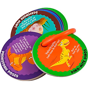 MOLLYBEE KIDS Dino Stomp and Roar, Toddler and Preschool Dinosaur Activity Cards, Gifts for 3, 4 Year Olds, Toddler Activities