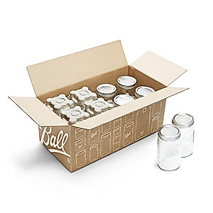 Ball Wide Mouth Quart (32 oz.) Mason Jars with Lids and Bands