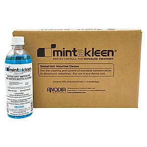 MINTAKLEEN Mint-A-Kleen® 10 PACK Dental Unit Waterline Cleaner Ten 16 oz Bottles (40 Treatments)
