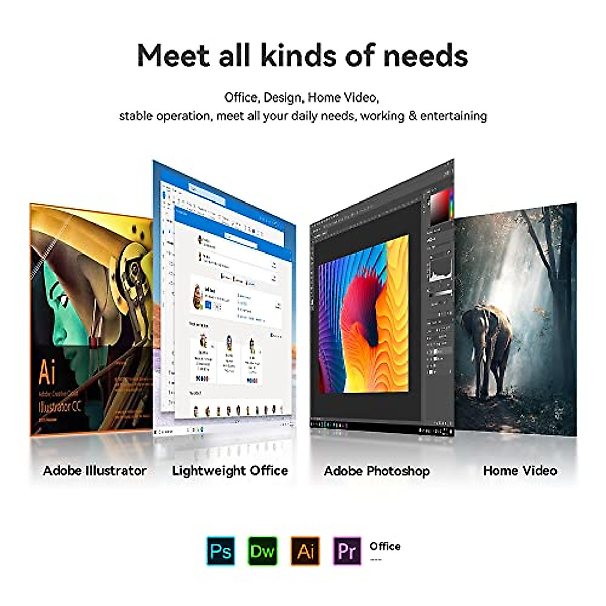 Beelink MINIS 12 Mini PC with Processor N95 (4C/4T), 16G DDR4/500G SSD 4K UHD, Dual HDMI Ports, WiFi5, BT4.2 Gigabit Ethernet Micro Computer Support Auto Power On, WOL