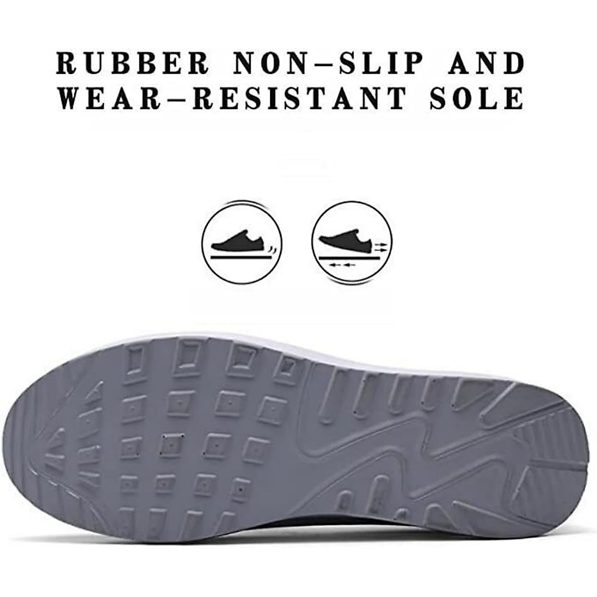 Fitsshoes Women Orthopedic Sneakers,Slip-On Light Air Cushion Orthopedic Sneaker Platform Diabetic Walking Shoes (Black,41)