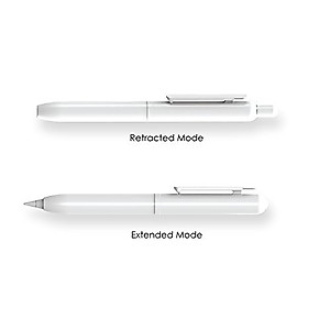 Ztylus Apple Pencil Protective Case: Built-In Clip, Secures Cap, Retractable Tip Protection for Apple Pencil 1st Generation, iPad Pro 12.9” 11" 10.5" 9.7” iPad 2019 Air 3, Mini 5 (White)