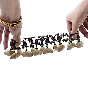 Mowind African Tribal Style Nuts Shell Bracelet Dora Nut Handbell Percussion Accessories