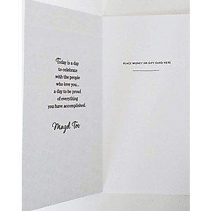 Greeting Card A Gift For The Bar Mitzvah - Today is a Day To Celebrate, A Day To be Proud of Everything You Have Accomplished - Money/Check Holder Mazel Tov Jewish Birthday Milestone for Him Boy