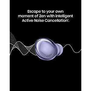 SAMSUNG Galaxy Buds Pro True Wireless Bluetooth Earbuds w/ Noise Cancelling, Charging Case, IPX7 Water Resistant, Long Battery Life, Touch Control, US Version, Phantom Violet