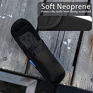 Xxerciz 4inch Pocket Knife Case EDC Multitool Sheath Utility Knife Holster with Carabiner for Smith and Wesson Pocket Knife