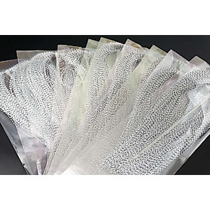 10 Packs Crystal Flash Fly Tying Material Hook Lure Flash Flies Decorating Holographic Tinsel Krystal Flashabou Sparkle Dry Streamer for Fishing Lure Dry Flies Making Supplies